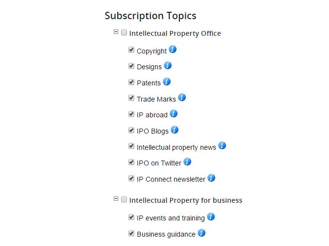 Keep updated with IPO email alerts – Intellectual Property Office blog